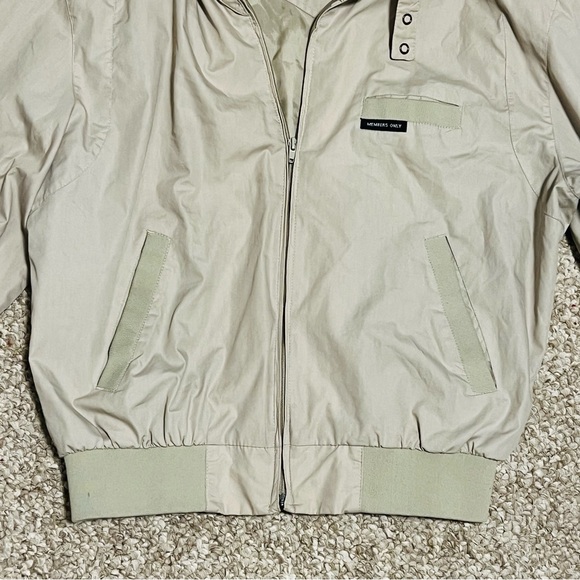 Members Only | Jackets & Coats | Members Only Vintage Jacket Mens Tan ...